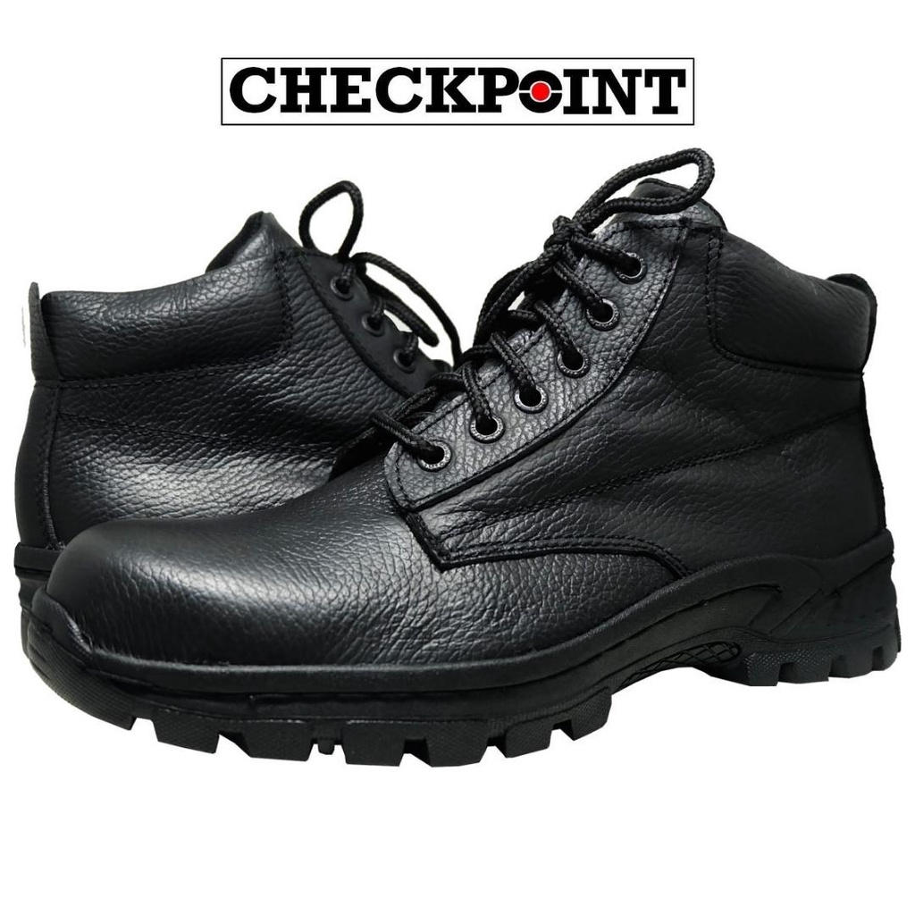 Checkpoint MARIKINA MADE Men's LEATHER SAFETY SHOES MID CUT black ...