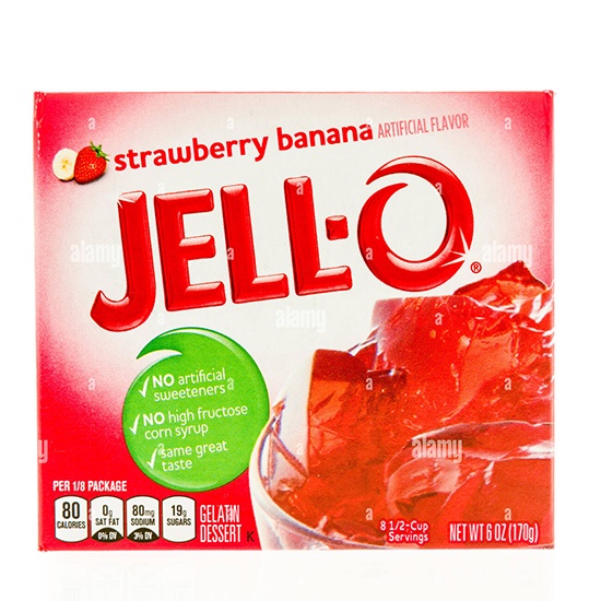 Jell-O Strawberry Banana Gelatin Dessert 170g | Shopee Philippines