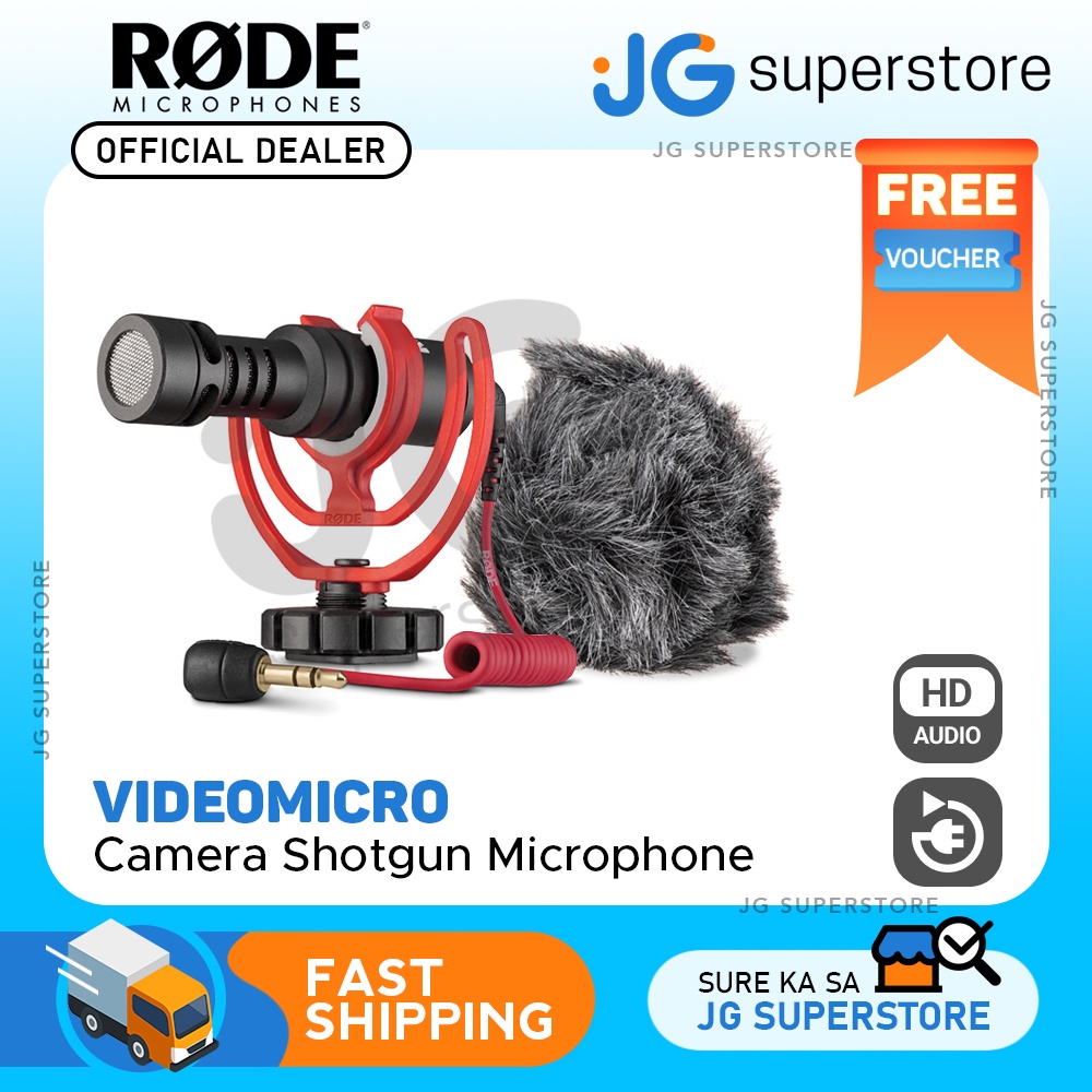 Rode VideoMicro Compact On-Camera Microphone for Vlog Vlogging Youtube ...