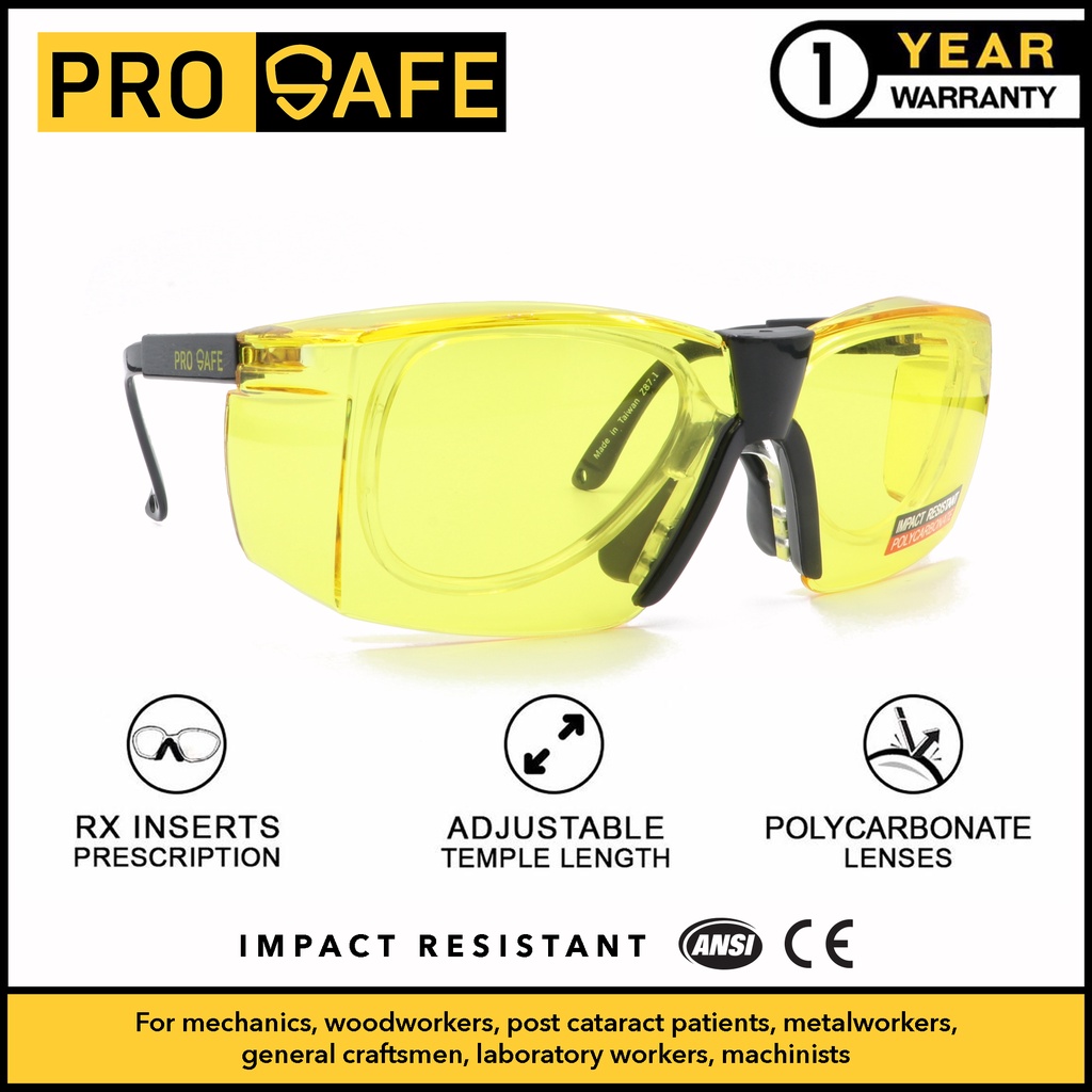 ProSafe SHIELD RX-insert Safety Goggles/Glasses for Men/Women | EYE REP ...