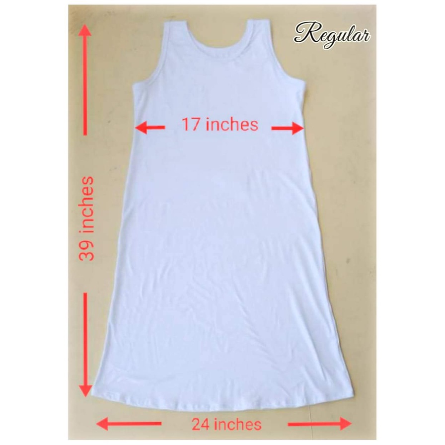 White Long Kamison Dress For Adult Free Size & Plus Size | Shopee ...