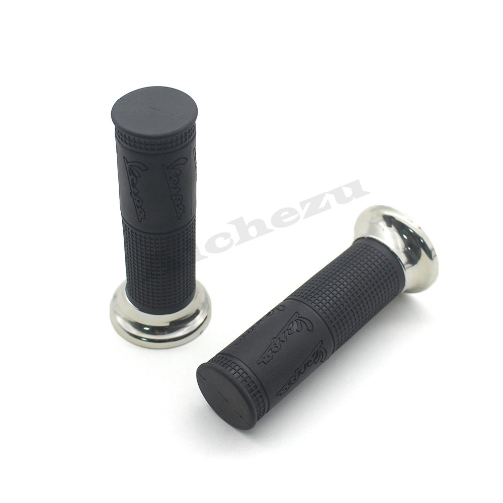 Motorcycle Metal & Ruber Hand Grips Black Handlebar Throttle Italy ...