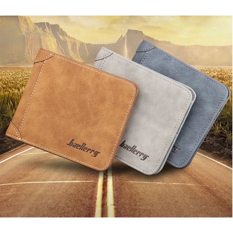 Original Baellery Leather Men's Wallet Gift D1166 | Shopee Philippines