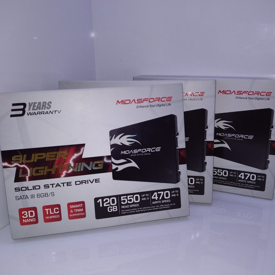 120Gb MIDASFORCE SATA III SUPER LIGHTNING Ssd | Shopee Philippines