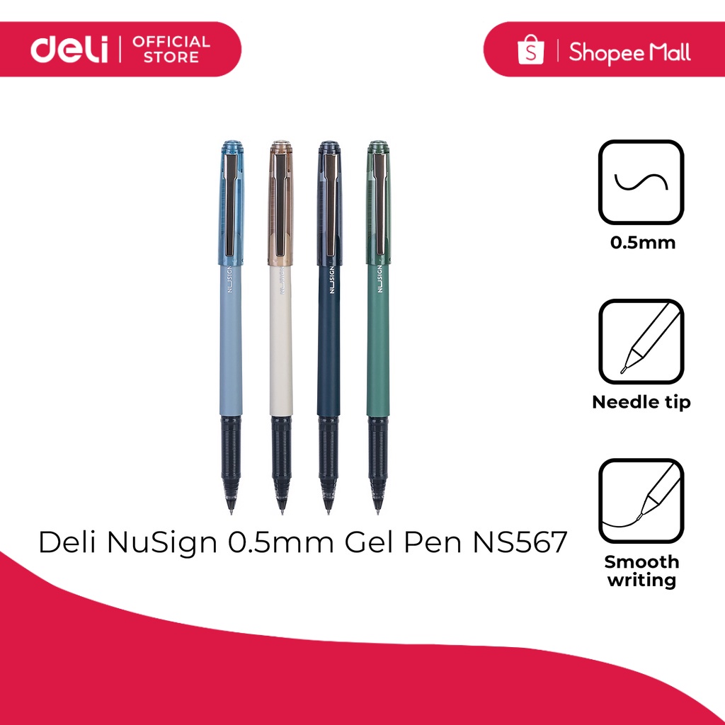 Deli NS567 NuSign 0.5mm Gel Pen 1PC [79NS567] | Shopee Philippines
