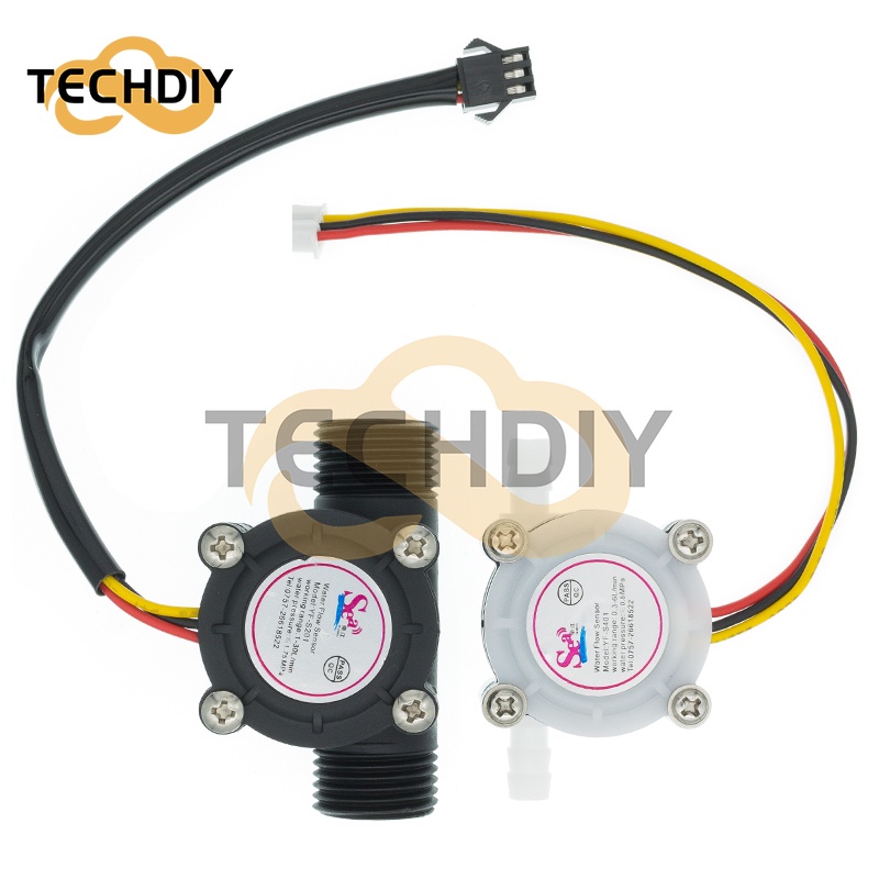 Water Flow Sensor DC 5-18V Flowmeter Hall Flow Sensor Water Control Liquid Flow Sensor Switch 1 ...