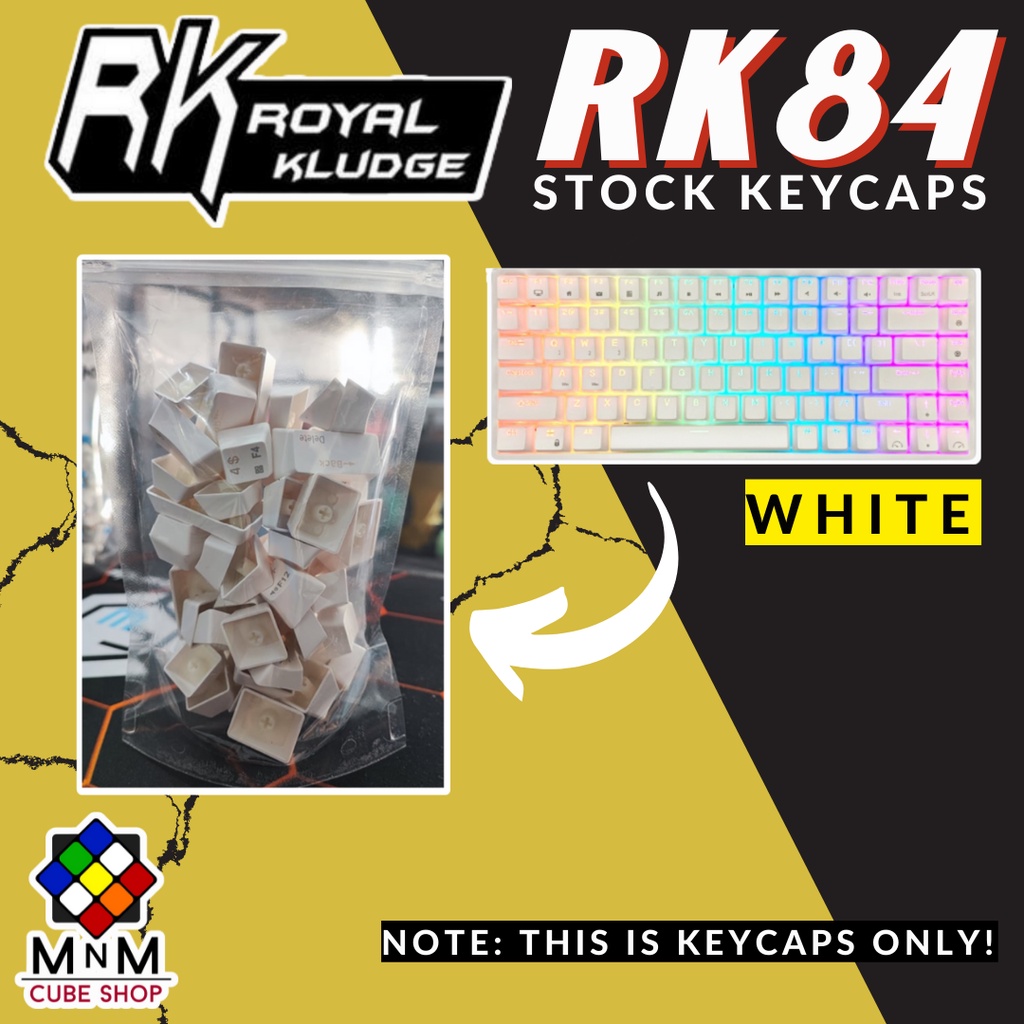 RK Stock Keycaps Royal Kludge rk68+ RK98 RK61 RKG68 RK84 RK100 Black ...