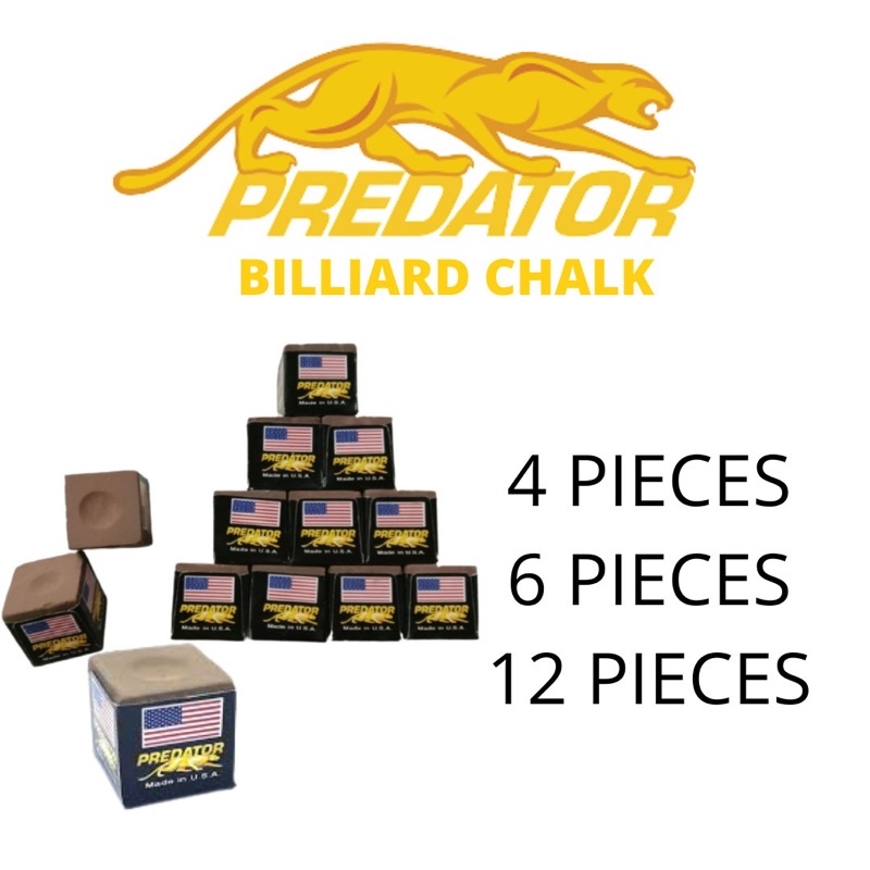 Predator Brown Billiard Chalk (4pcs/6pcs/ 12pcs) | Shopee Philippines
