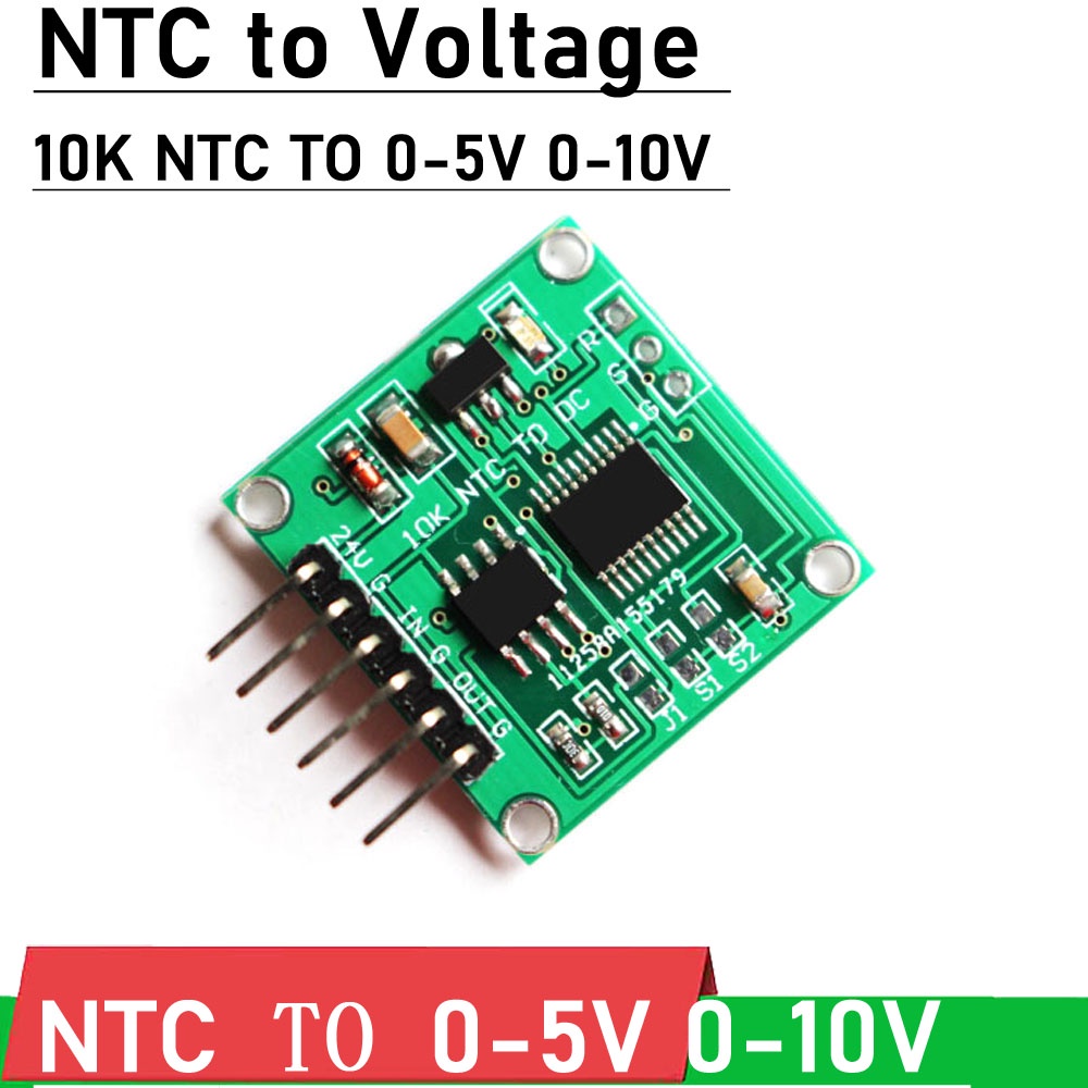 100K 10K NTC TO 0-5V 0-10V Thermistor to DC Voltage linear conversion ...