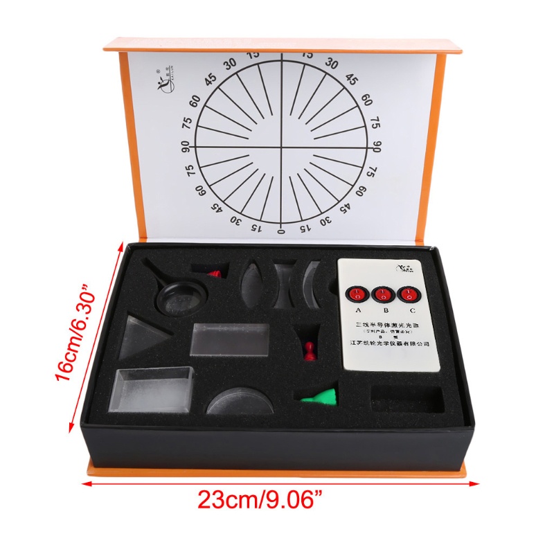 Optical Concave Convex Lens Prism Set Physical Optical Kit Laboratory ...