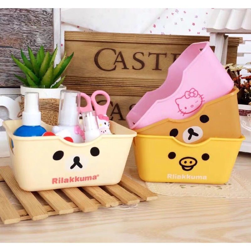 Goheaven Cute Mini Cartoon Desktop Plastic Storage Box Cosmetic ...