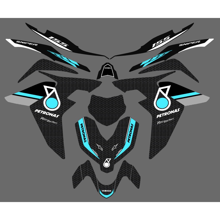 Sniper 155 Fulldecals laminated High quality Sticker | Shopee Philippines