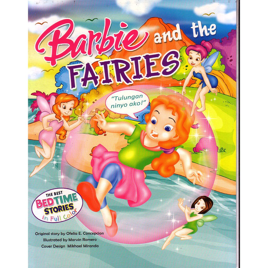 COLORED Story Book "Barbie And The Fairies" with Tagalog Translation ...
