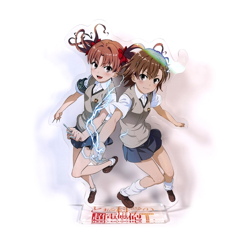Toaru Kagaku no Railgun Mikoto Misaka Kuroko Shirai couple acrylic ...