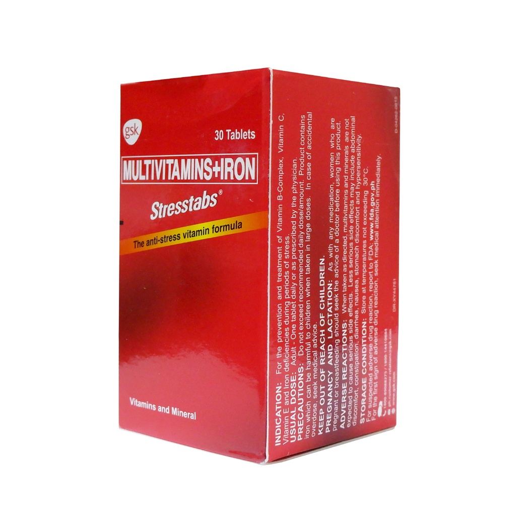 STRESSTABS Multivitamins Bottle of 30 Tablets | Shopee Philippines