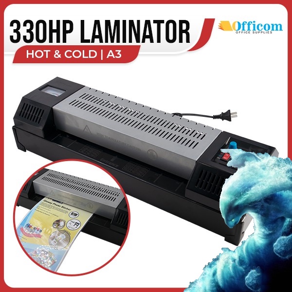 Officom Laminating Machine A3 Size 330hp Hot Cold Reverse Heavy
