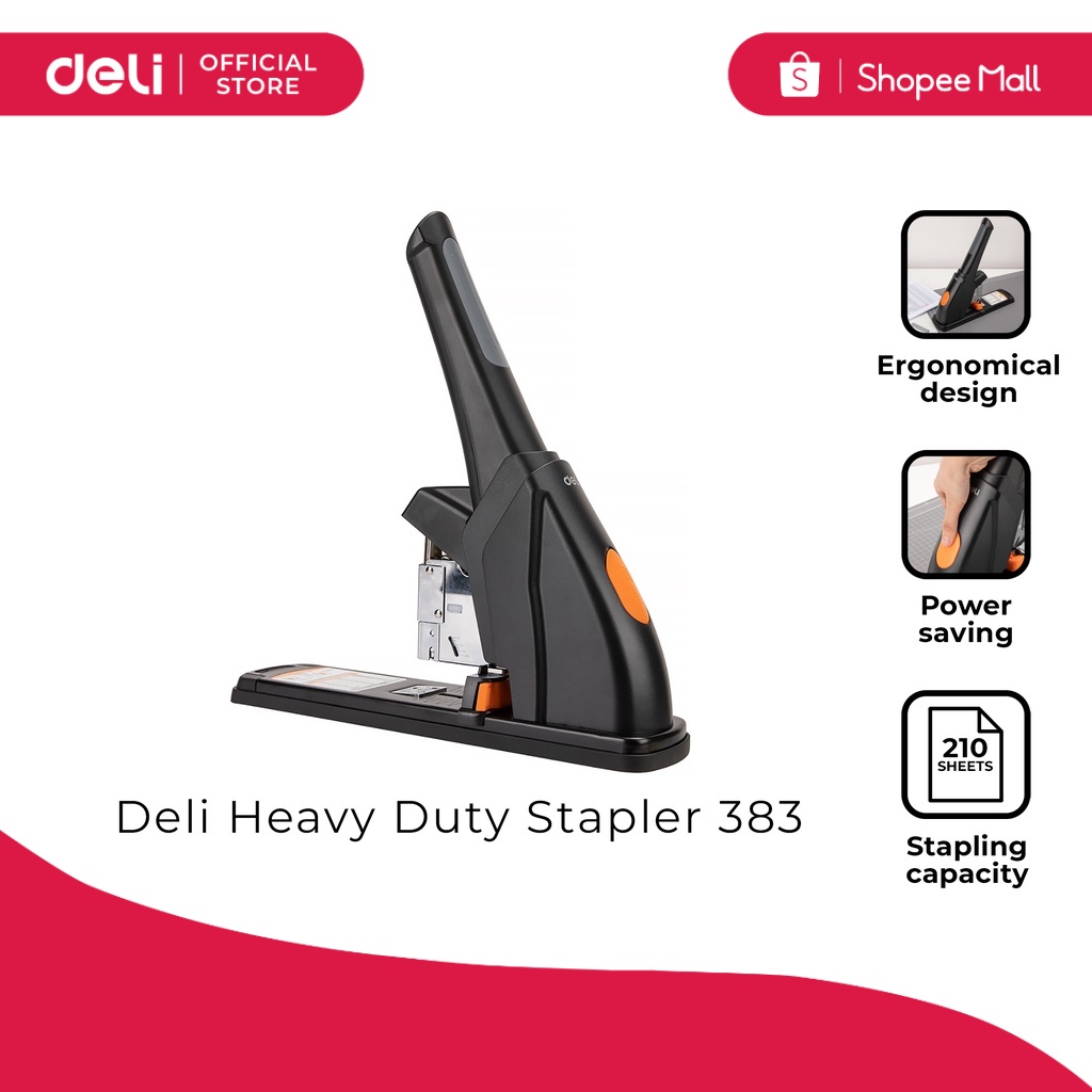 Deli 383 Heavy Duty Stapler (1PC) [7527383] | Shopee Philippines