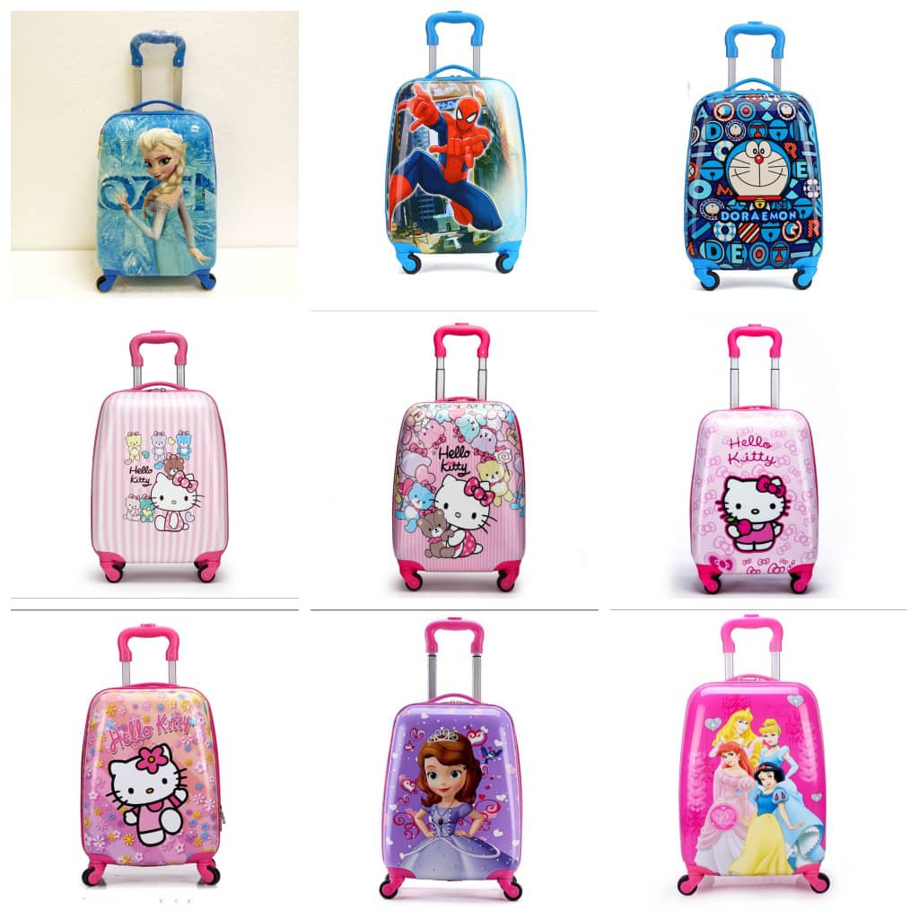 New cute cartoon kids luggage 16-18 inch travel universal wheel ...