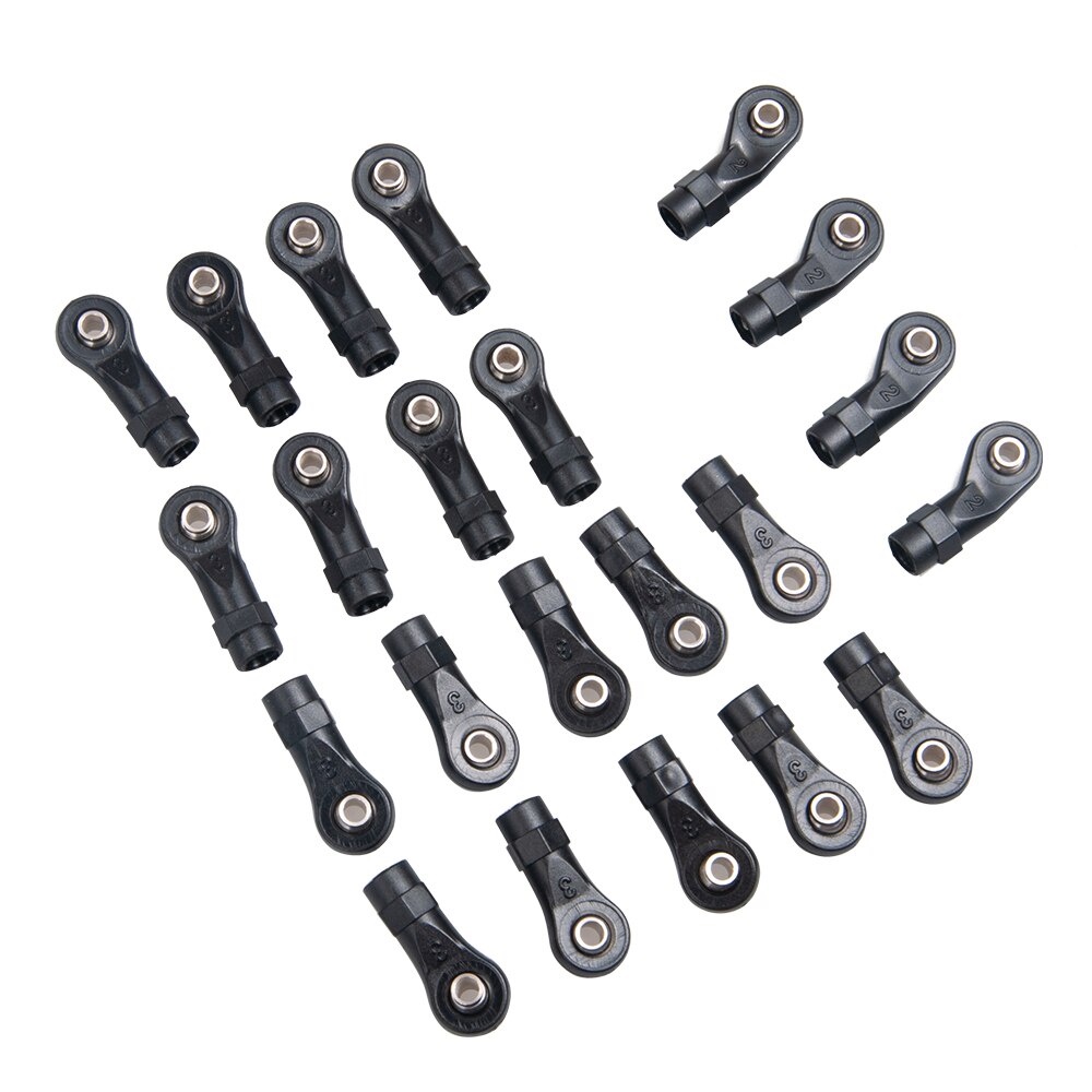22PCS Plastic Rod Ends Link Balls Ball Head Buckle Linkage Pull Rod for ...