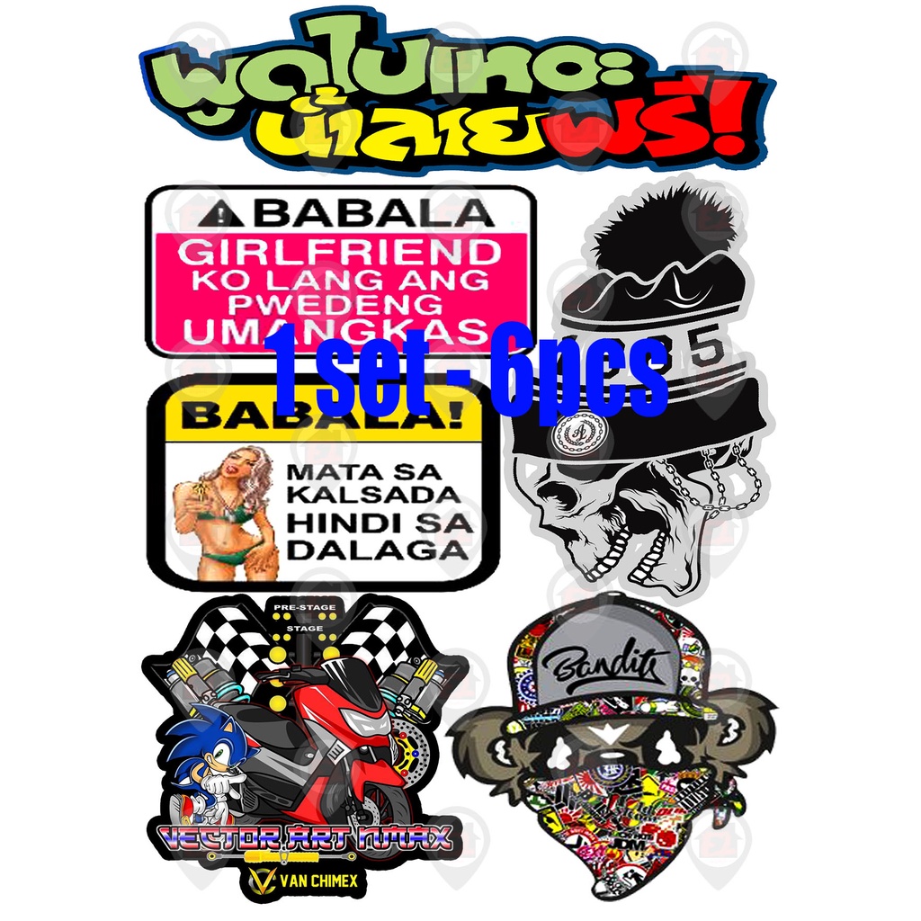 THAI LOOK LAMINATED WATERPROOF VINYL STICKERS BATCH 3 | Shopee Philippines