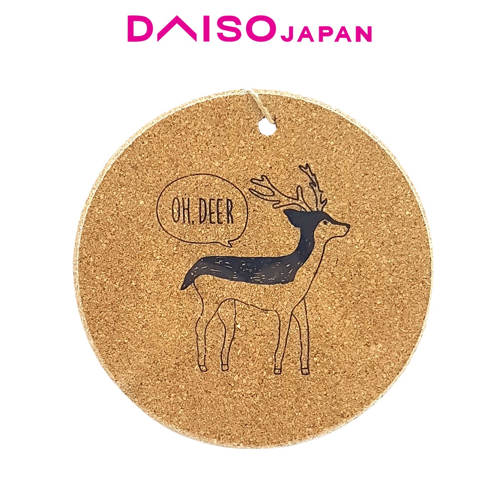 Daiso Ohh Deer Cork Trivet Pot Stand | Shopee Philippines