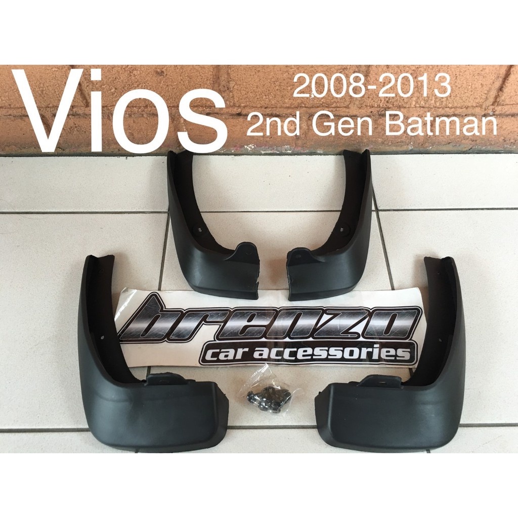 Toyota Vios 2nd Gen Mud Guard (Batman 2008-2013) | Shopee Philippines