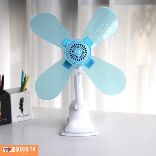 Mini 4 leaf clip fan home electric fan with clip clover fan anti heat ...
