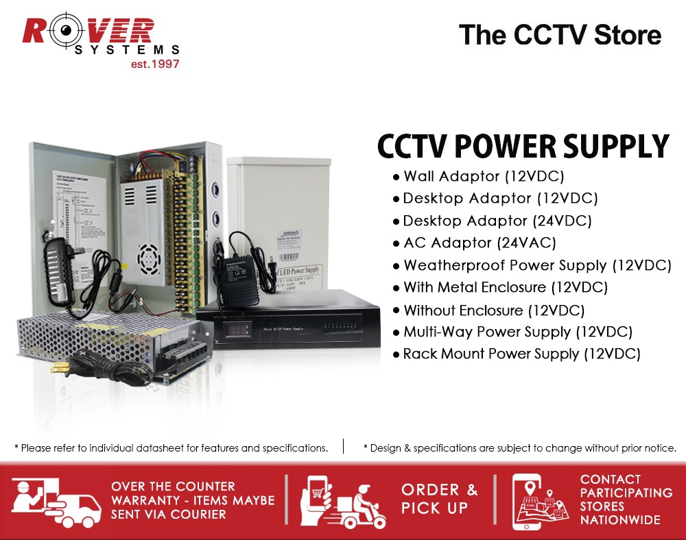 CCTV Multi-Way Power Supply with Metal Enclosure DC 12V 30A 360W (18Ch ...