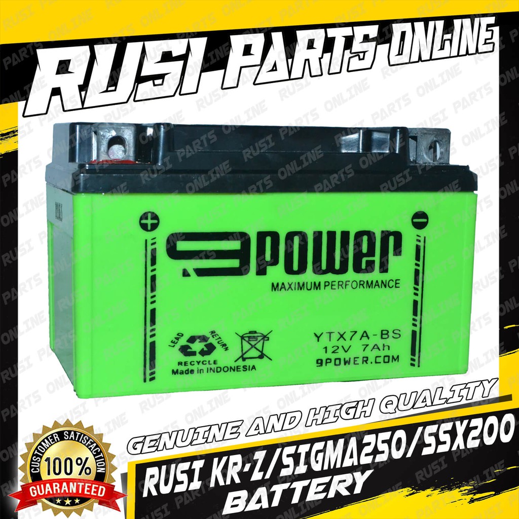 RUSI KR-Z/Sigma250/SSX200 Battery RANDOM BRAND | Shopee Philippines
