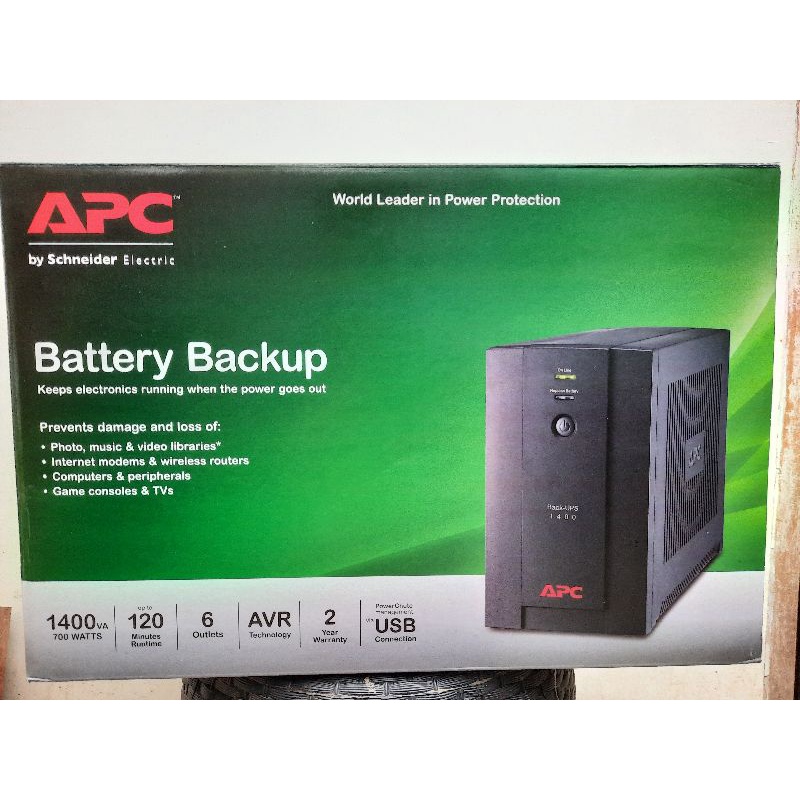 APC Back-UPS 1400VA, 230V, AVR, Universal and IEC Sockets (BX1400U-MS ...