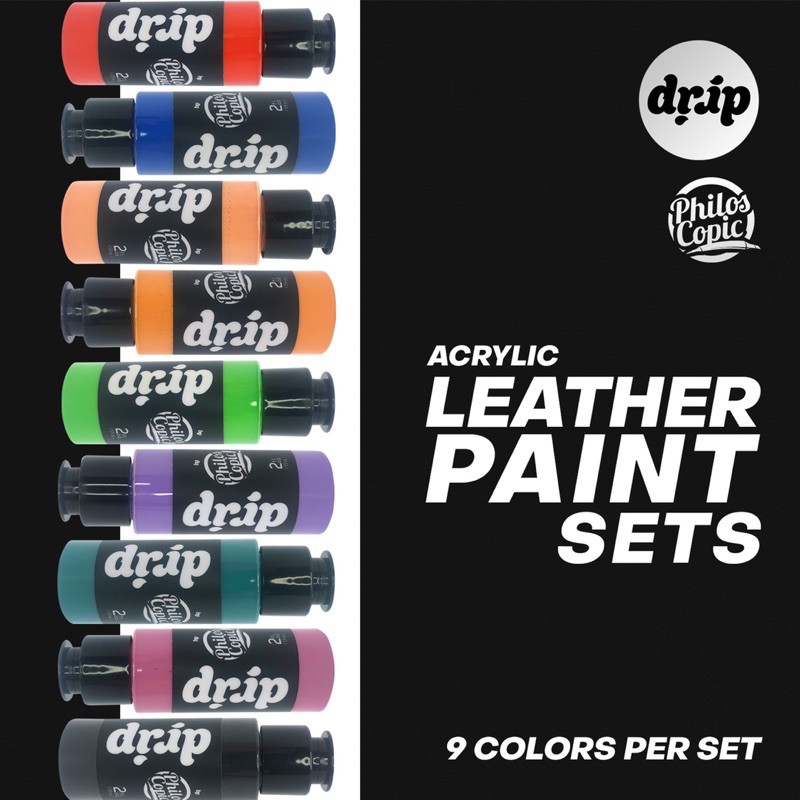 Drip Leather Paint SETS ( Drip by Philoscopic ) | Shopee Philippines