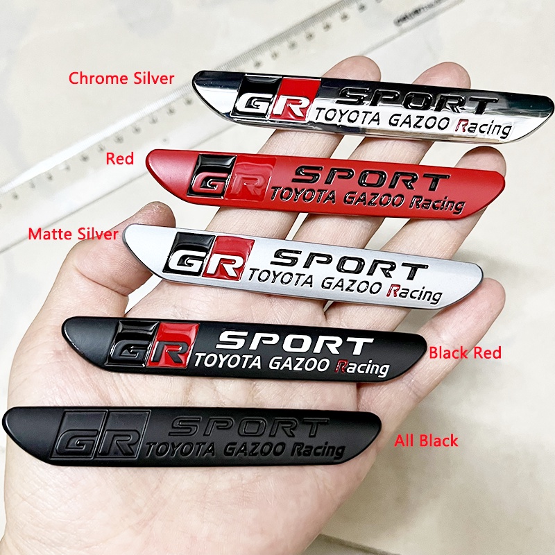 For Toyota Logo Emblem GR SPORT TOYOTA GAZOO RACING Logo Emblem Bumper ...