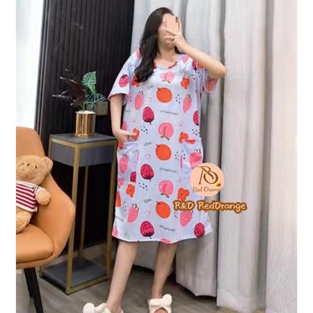 R&O #DS2 Korean daster dresses double pocket Plus Size sleepwear ...