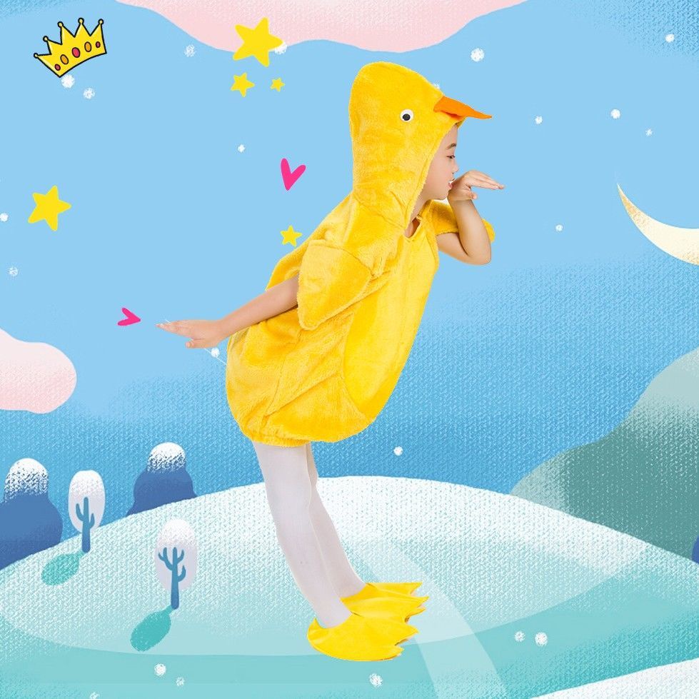 【Ready Stock】Children's Duck Animal Performance Costume Dress For Kids ...