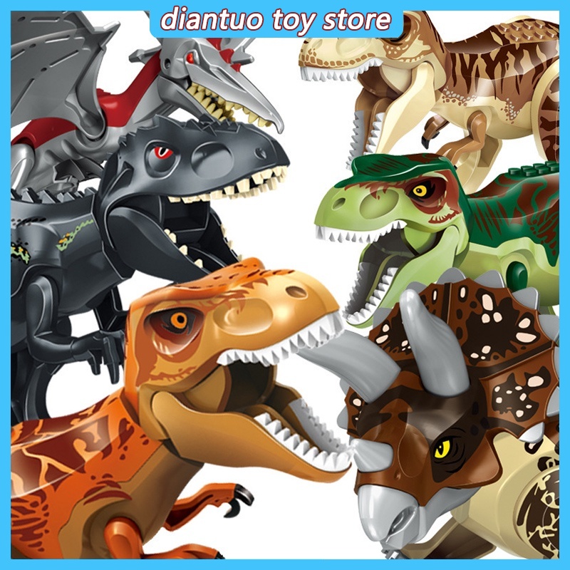28Style Large Dinosaurs Building Blocks for Moc Jurassic Park World for ...