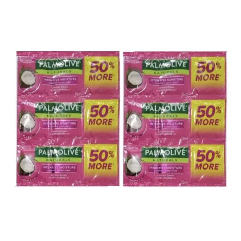 Palmolive Naturals Shampoo Sachet 15ml 11+1 (1 dozen) | Shopee Philippines