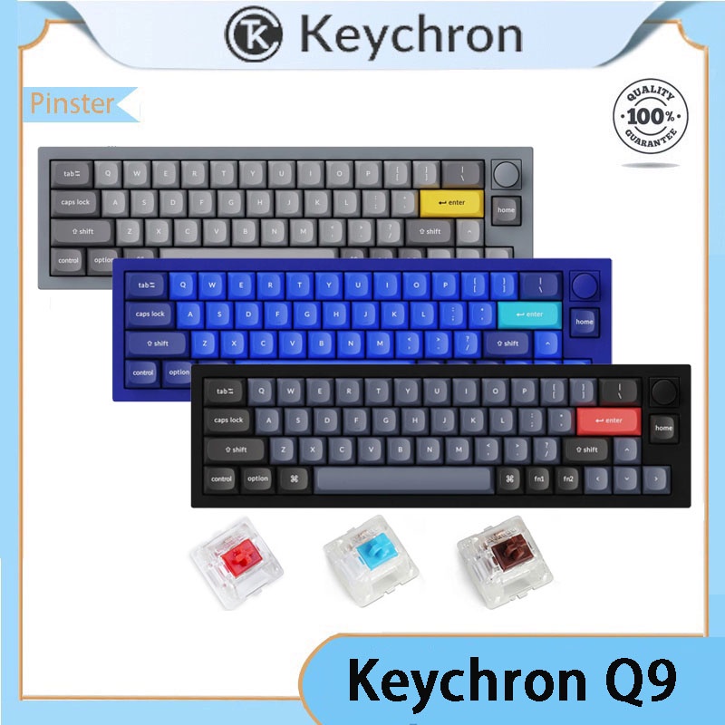 Keychron Q9 Knob 40% Customized Anodized Mechanical Keyboard Gasket ...