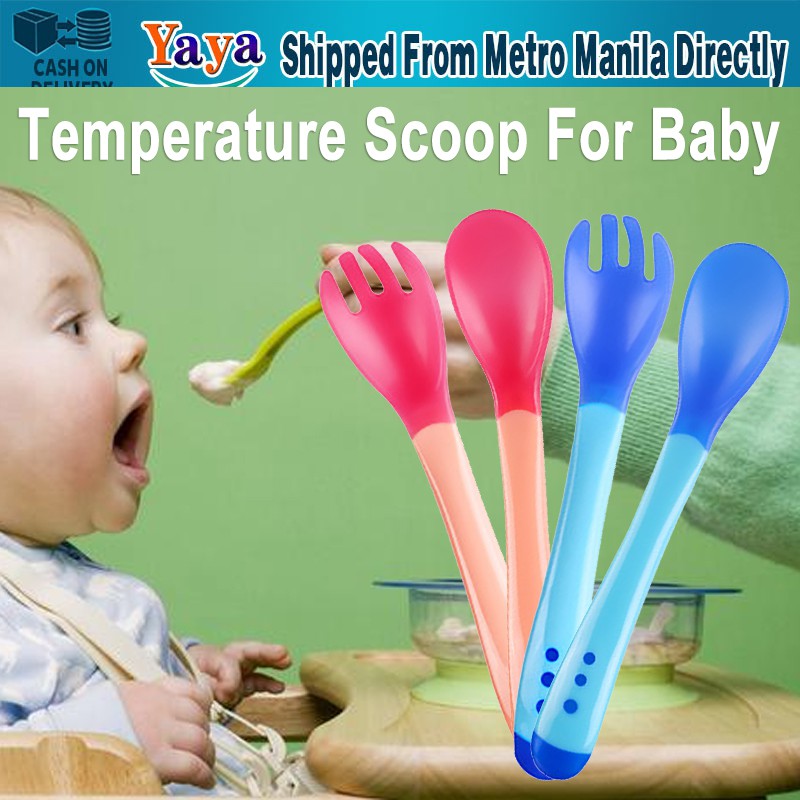 【Fast Delivery】Children's Soft Soup Spoon Heat Temperature Sensing ...