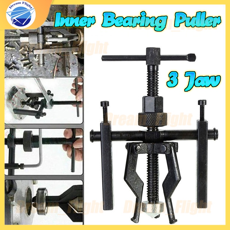 3 Jaw Guide Bearing Remover Inner Gear Heavy Duty Extractor Bushing 15 ...