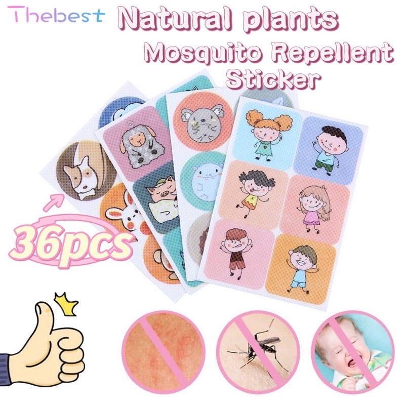 Thebest 36pcs in 1 Anti-mosquito Sticker Baby Stickers Repellent ...