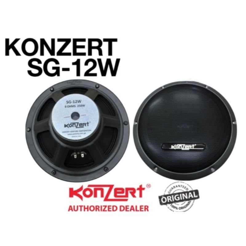 KONZERT SG-12W 12" ORIGINAL PROFESSIONAL HI-FI WOOFER SPEAKER 250W ...