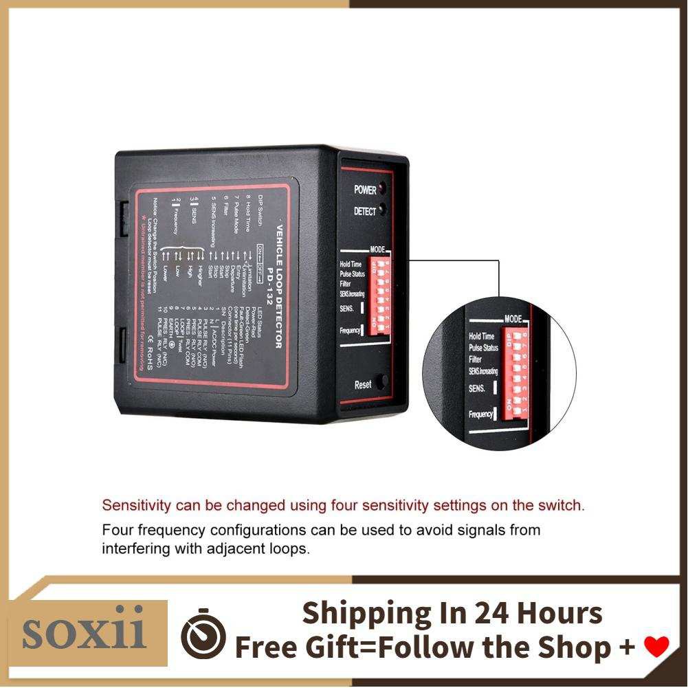 home lifeSoxii 220V Smart Automatic Barrier Opener Vehicle Loop Detector System RXFR | Shopee ...