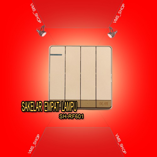 Four Switch Lights / Switch 4 GANG LED - GOLD | Shopee Philippines