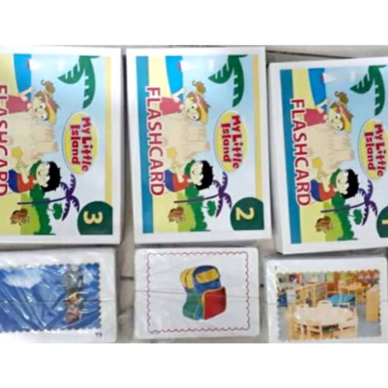 My little island Flashcard levels 1,2,3 (A5, 2-sided printing) | Shopee ...