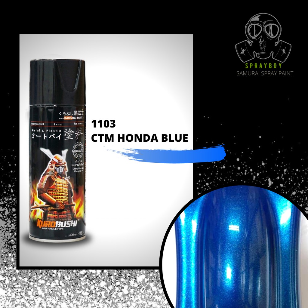 1103 CTM HONDA BLUE SAMURAI SPRAY PAINT 400ML | Shopee Philippines