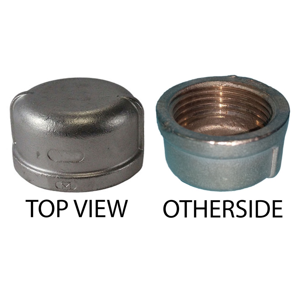 SS THREADED CAP 1/2" NPT SCREW TYPE ( STAINLESS STEEL ) | Shopee ...