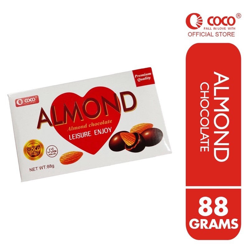 COCO ALMOND CHOCOLATE 88grams | Shopee Philippines