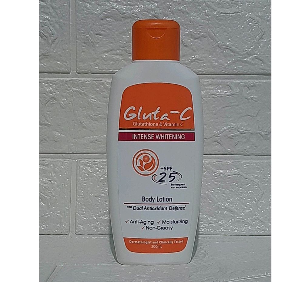Gluta-C Glutathione & VItamin C Intense Whitening SPF 25 (300ml ...
