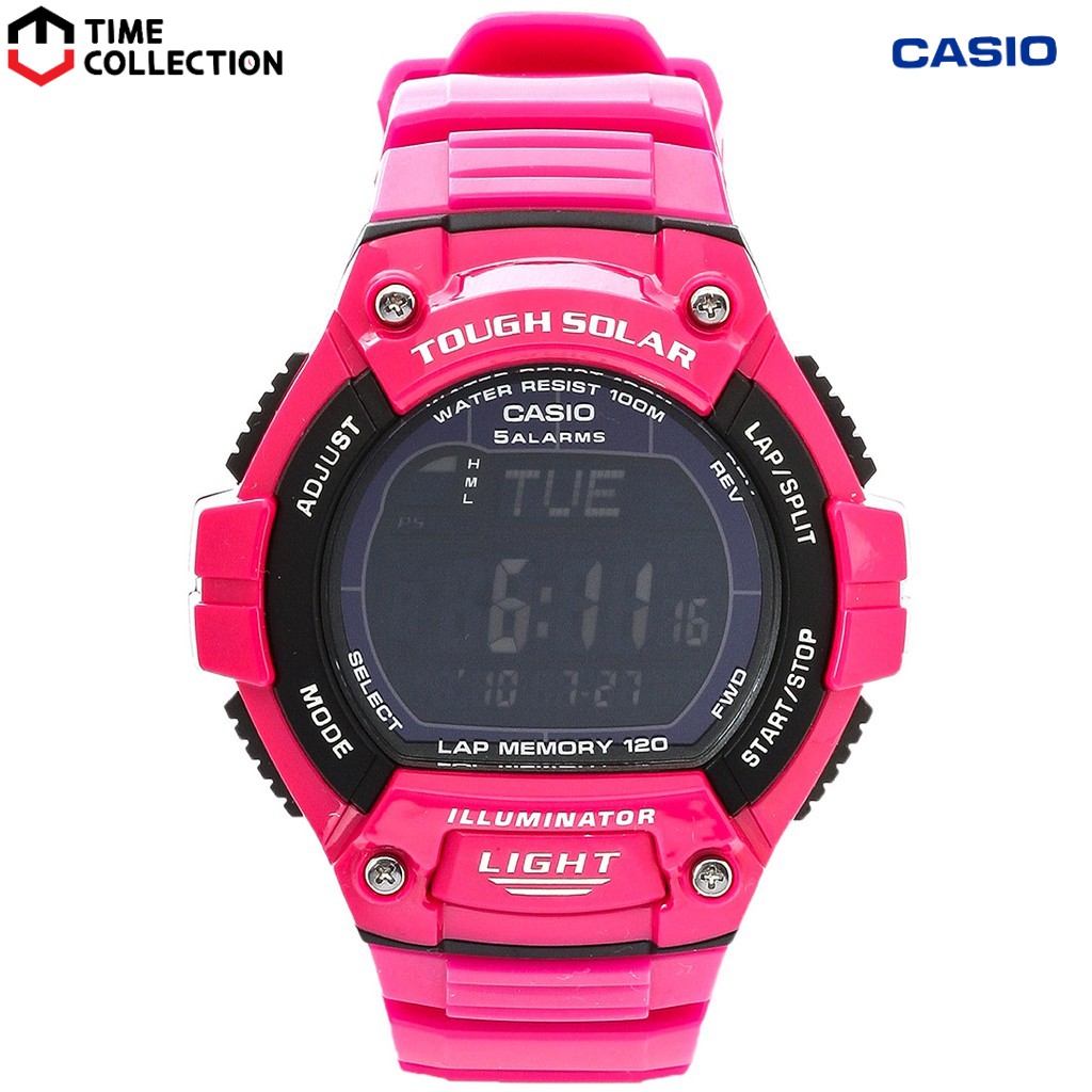Casio W-S220C-4BVDF Solar Digital Rubber Strap Watch | Shopee Philippines