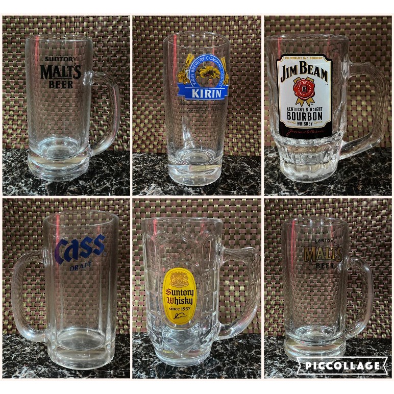 VINTAGE BEER MUGS - SUNTORY, CASS, KIRIN, JIM BEAM, ETC. | Shopee ...